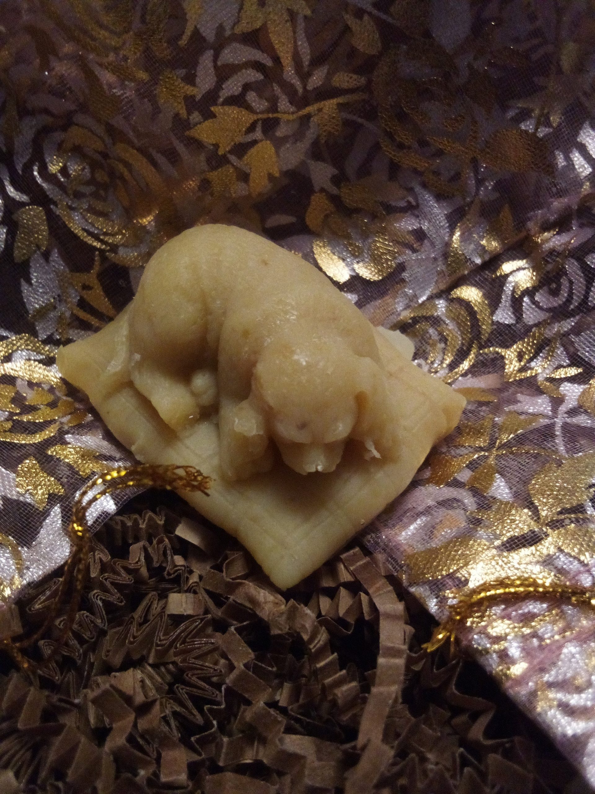 Home Made Goats Milk Soap. Charlie Red Scent. Dog on pillow. - Grumpy ...